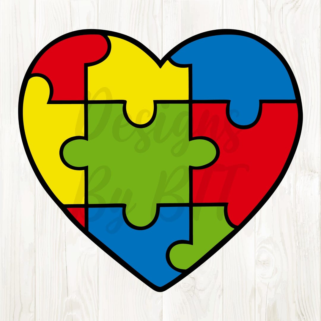 Autism Heart Svg, Autism Heart Png, Heart Autism Svg, Heart Autism Png ...