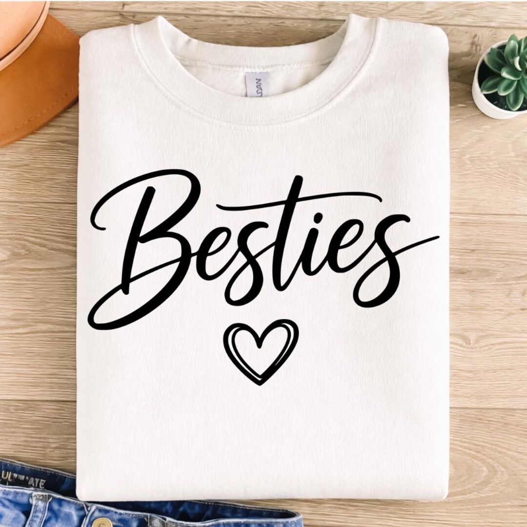 Besties Svg, Friends Coquette Png, Bff Design, Matching Shirts Graphic ...
