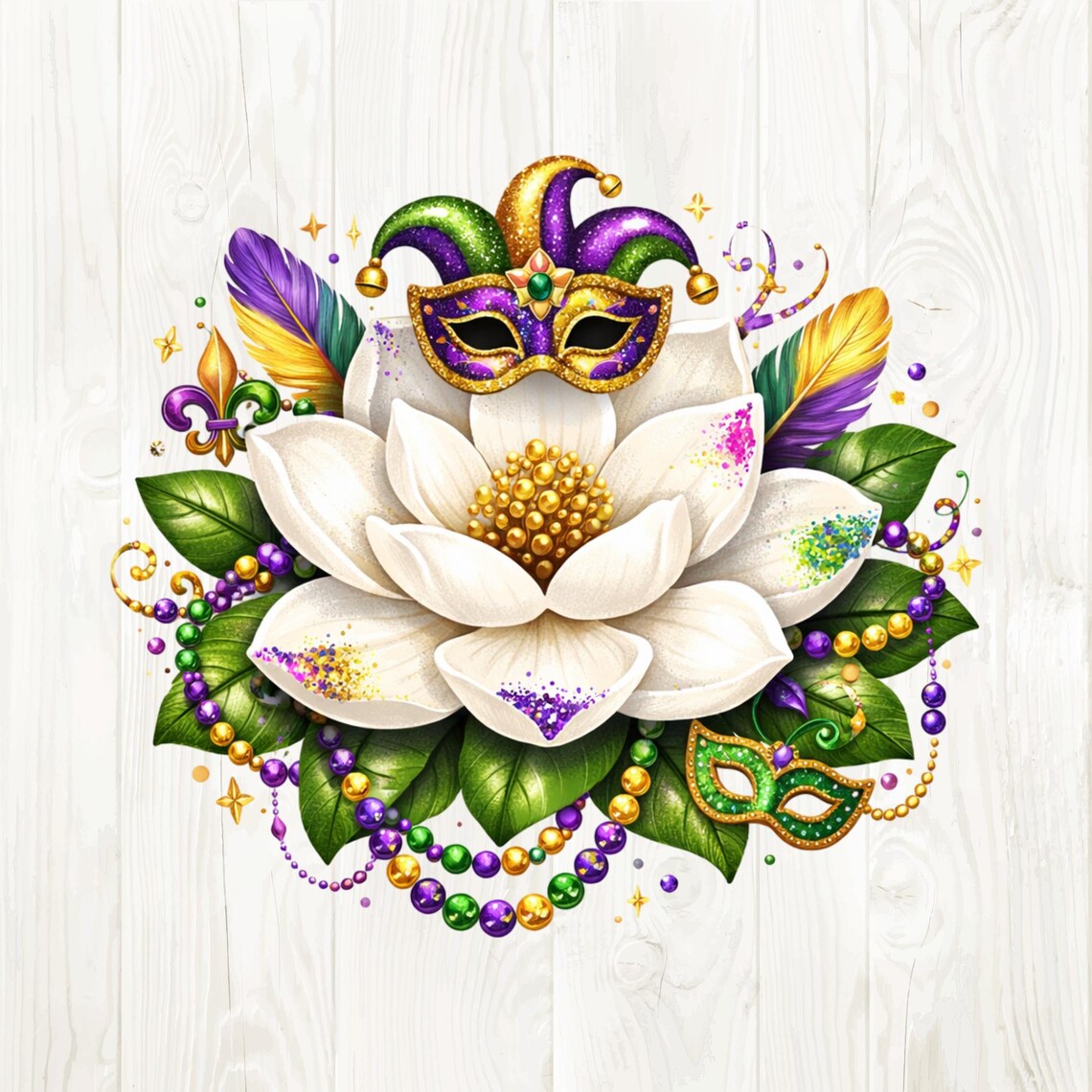 Mardi Gras Flower Png, Mardi Gras Magnolia, Mardi Gras Floral ...