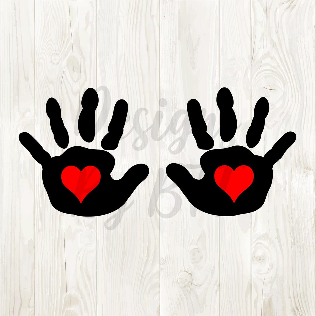 Handprint Heart Png, Baby Hand Svg, Baby Hand Png, Hand Baby Svg, Kid ...