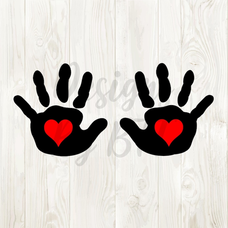Handprint Heart Png, Baby Hand Svg, Baby Hand Png, Hand Baby Svg, Kid ...