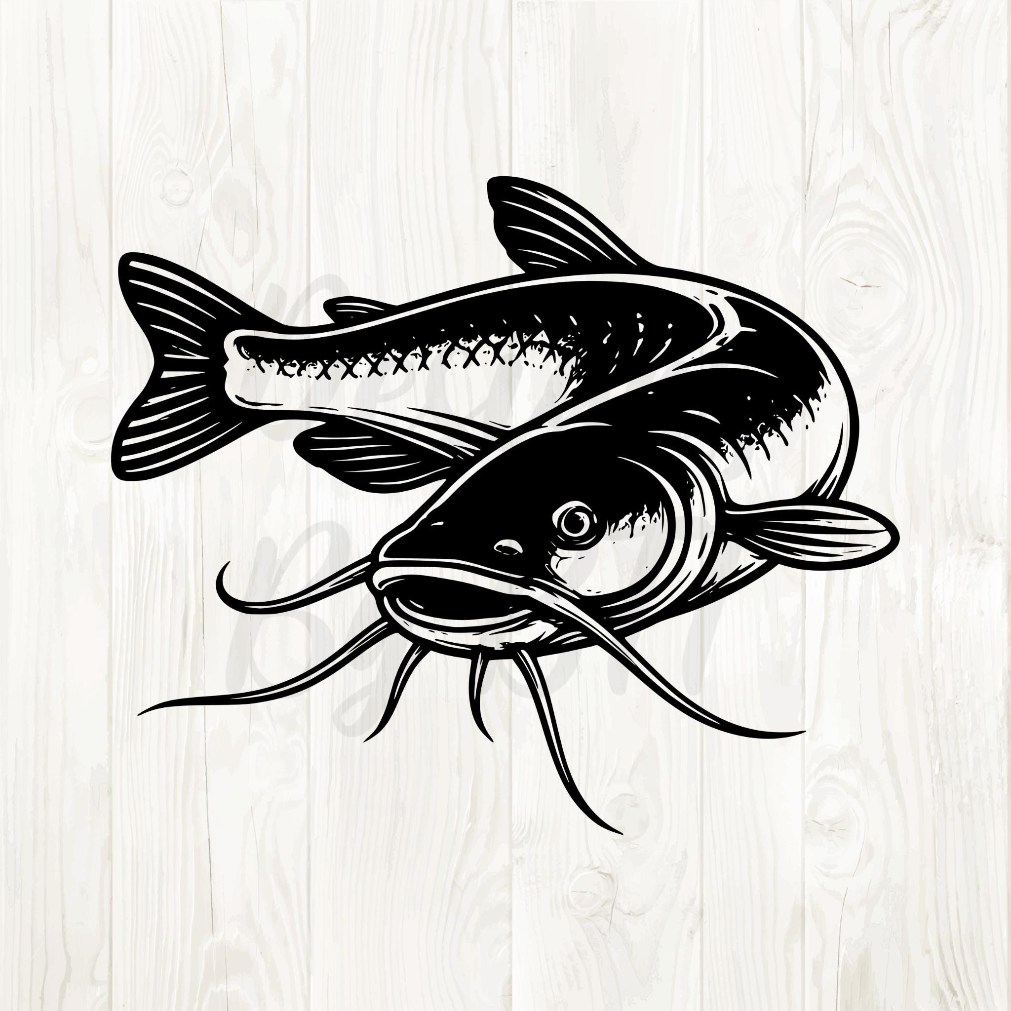 Catfish Png, Catfish Svg Files, Catfish Clipart, Catfish Design ...