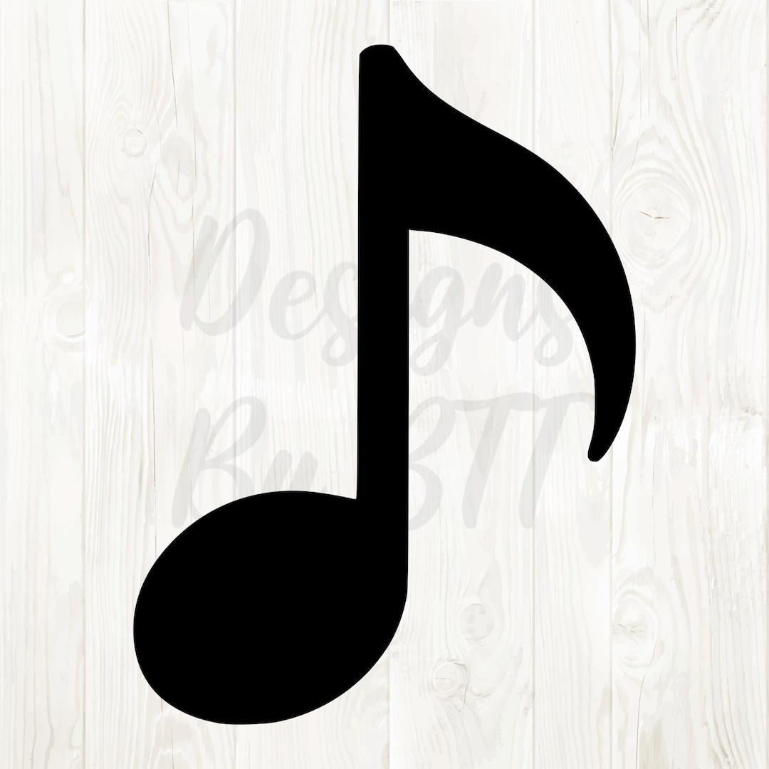 Music Note Svg Files, Music Note Clipart Png, Music Note Digital, Music ...