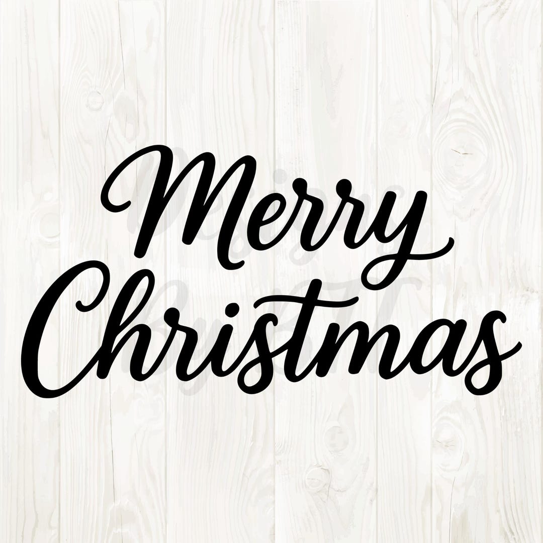 Merry Christmas Script Svg, Merry Christmas Script Text, Merry ...