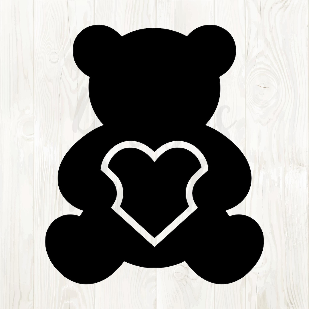 Teddy Bear Svg File, Teddy Bear Png, Teddy Bear Clipart, Teddy Bear ...