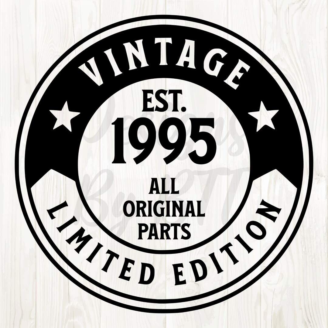 1995 Svg Png, 1995 Svg, 1995 Png, 1995 Clip Art, 1995 Birthday Svg ...
