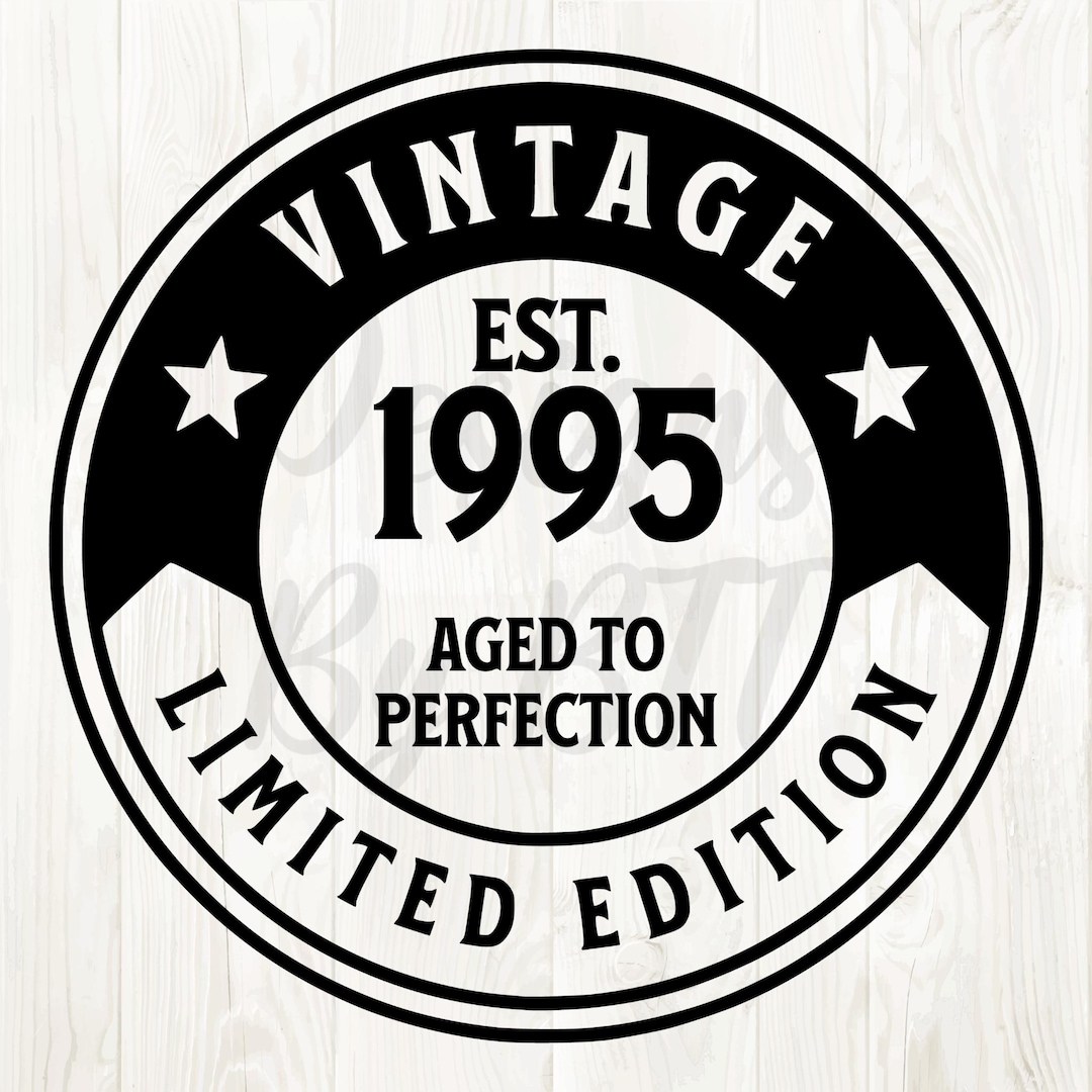 1995 Svg Png, 1995 Svg, 1995 Png, 1995 Clip Art, 1995 Birthday Svg ...