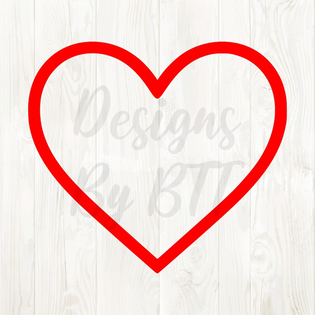 Red Heart Svg, Red Heart Png, Red Heart Clip Art, Red Heart Digital ...