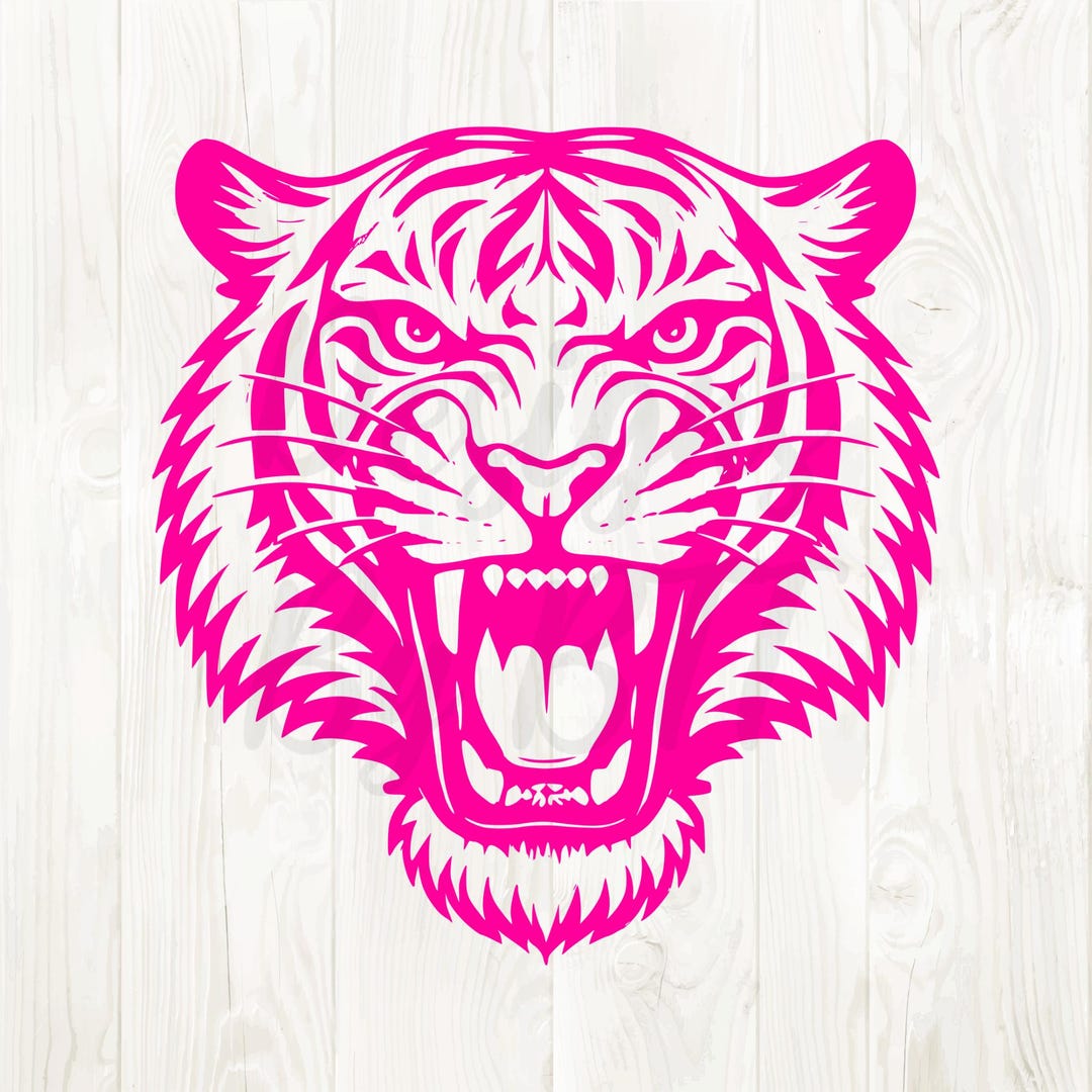 Tiger Pink Png, Tiger Girl Svg, Tiger Girl Png, Cute Tiger Svg, Cute ...