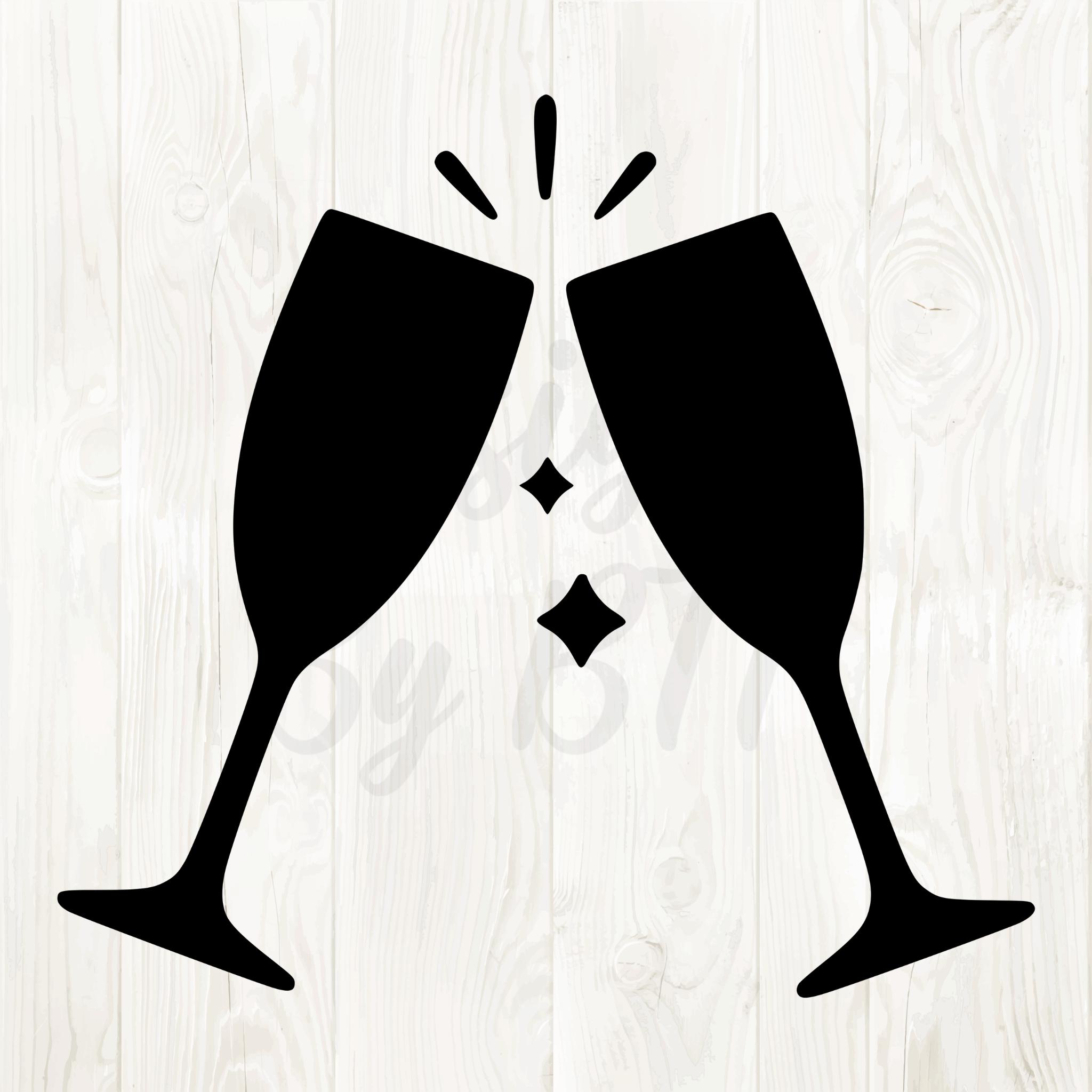 Cheers Silhouette Svg, Cheers Svg, Cheers Png, Cheers Clipart, Cheers ...