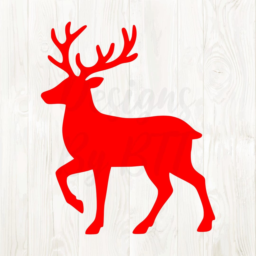 Red Reindeer, Christmas Reindeer Svg, Christmas Reindeer Png, Christmas ...