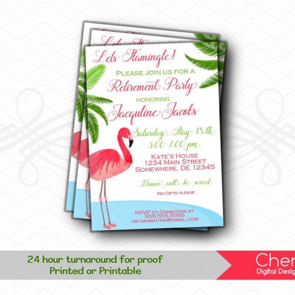 Flamingo Invites - Etsy