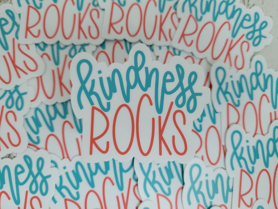 Kindness Rocks Sticker | Inspirational Stickers - Etsy