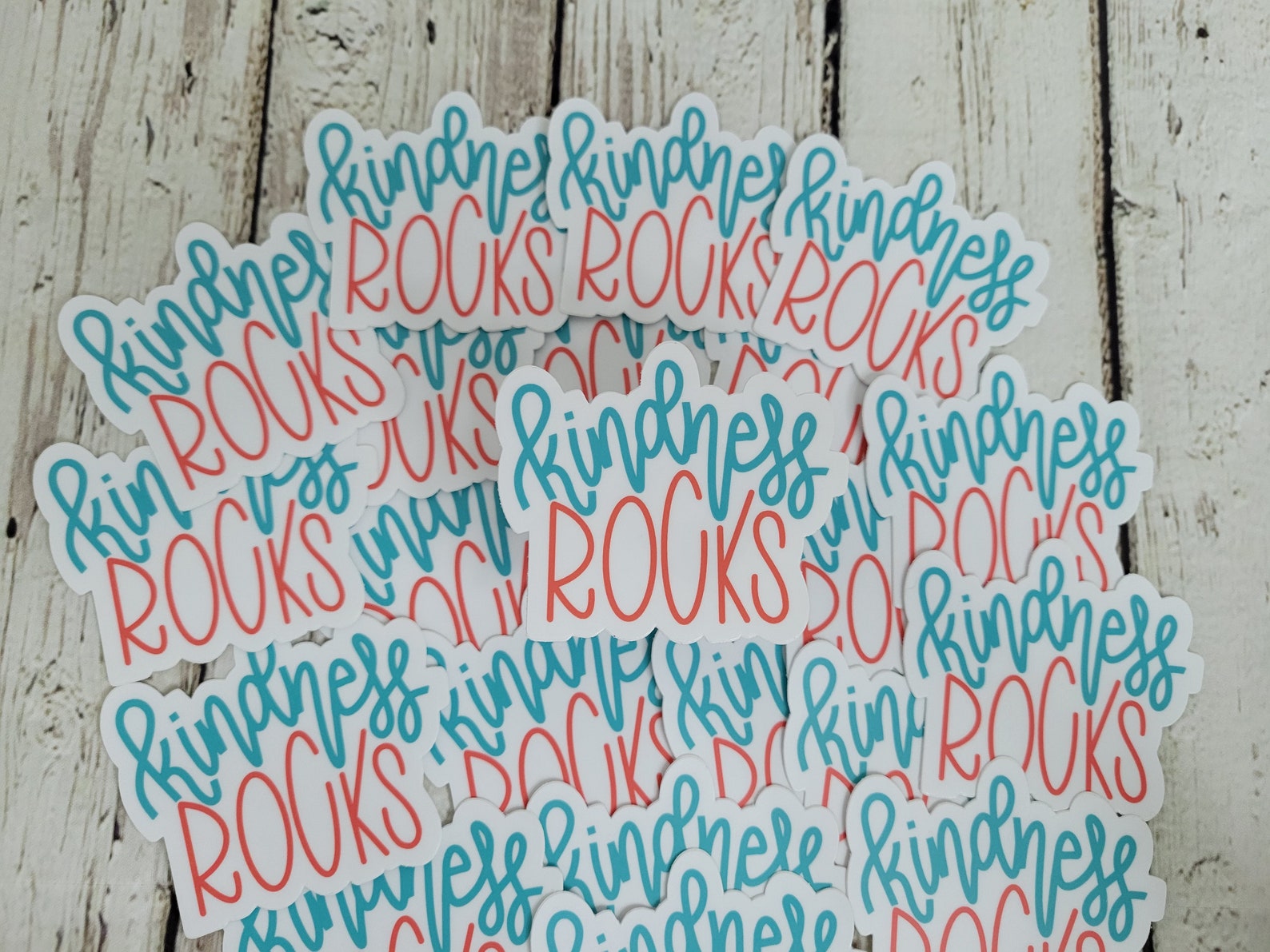 Kindness Rocks Sticker Inspirational Stickers | Etsy