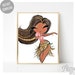 Set of 3 Hula Girl Printable Wall Art Tropical Hawaiian Luau - Etsy
