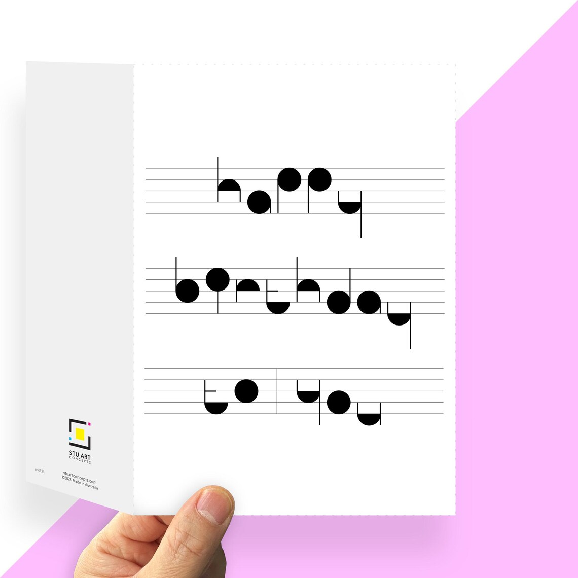 Printable Birthday Card, Happy Birthday to You, Music Notes. Digital ...