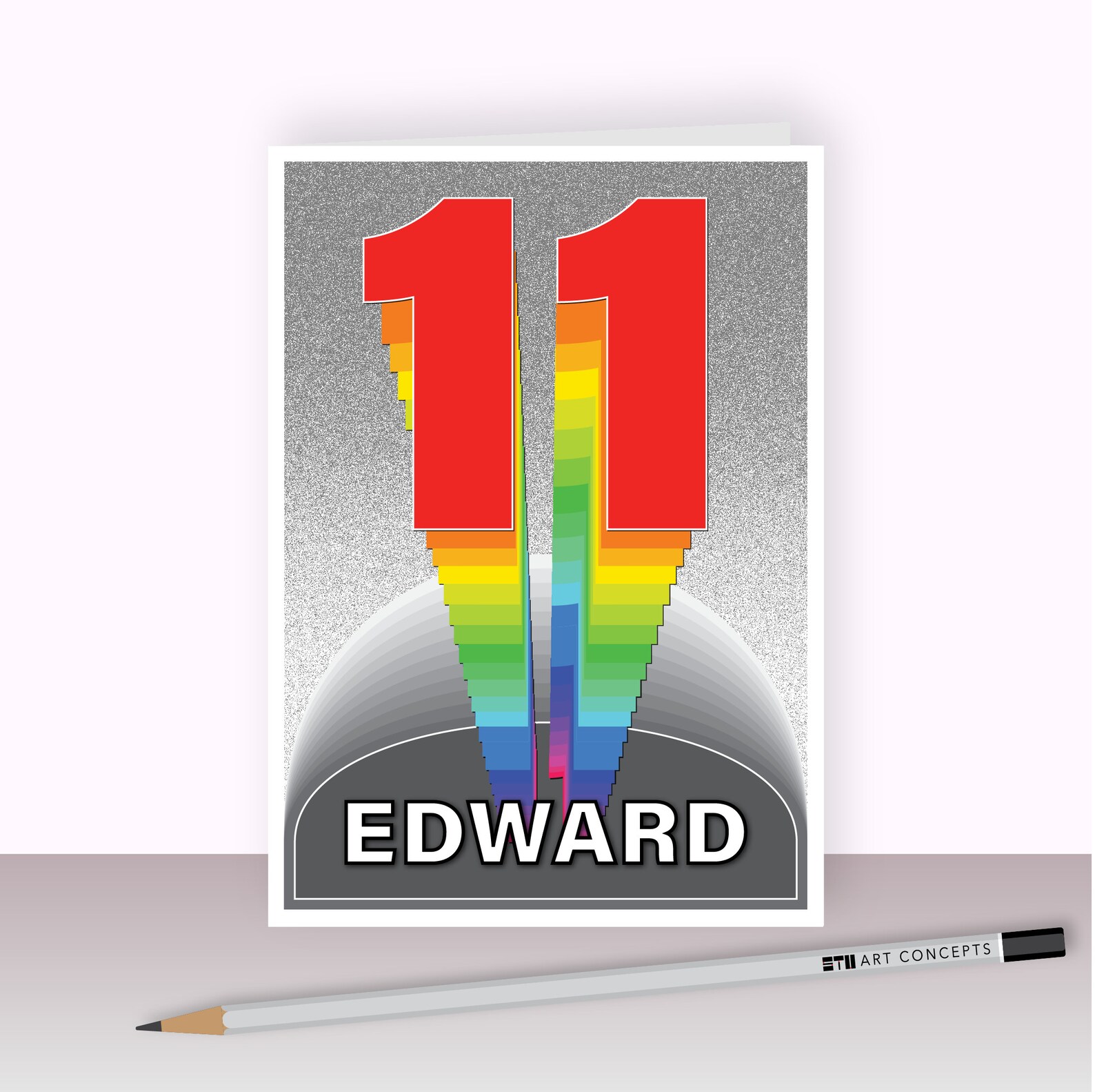 Personalised 11th Birthday Card for Boy for Girl Edit Name 11 | Etsy