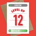 LEVEL UP Funny 12th Birthday Card for Boy or Girl Personalised 12th ...
