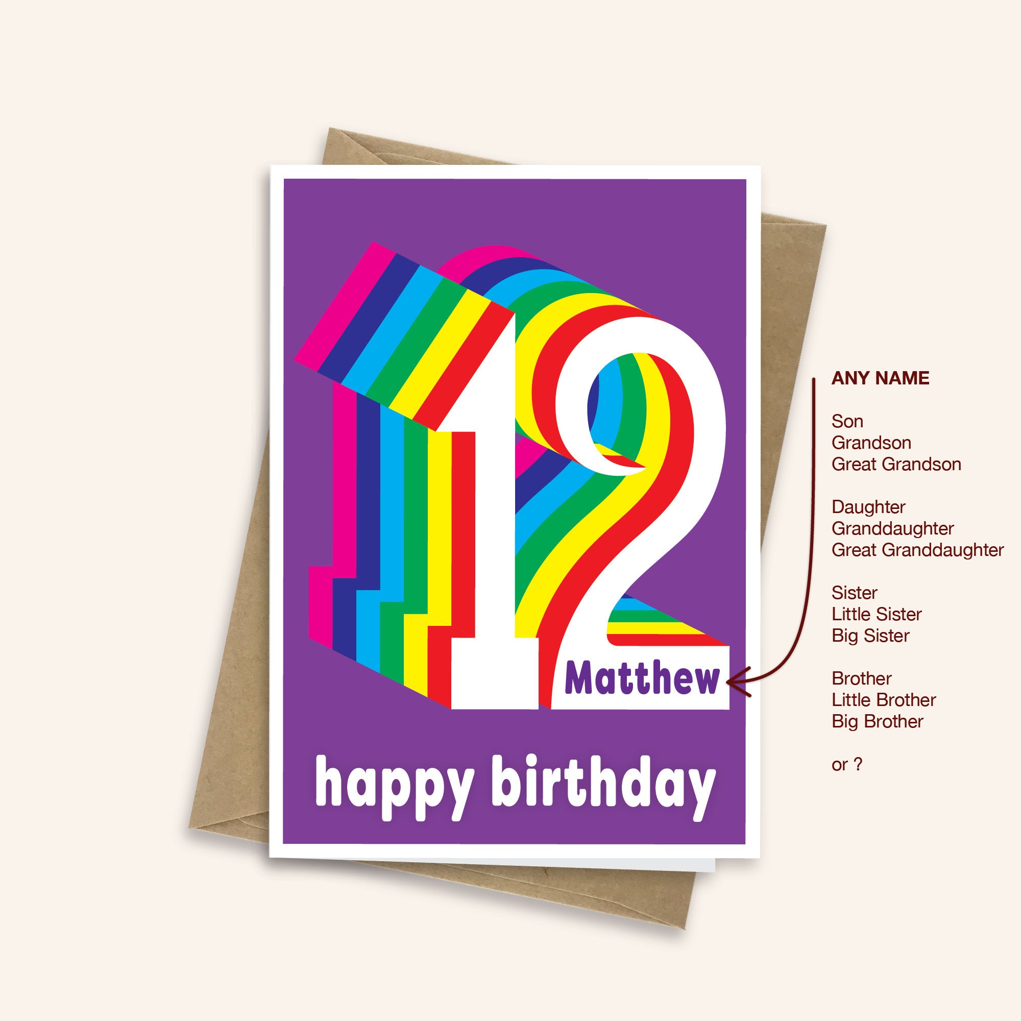 personalised-12th-birthday-card-for-boy-for-girl-large-12-etsy-australia
