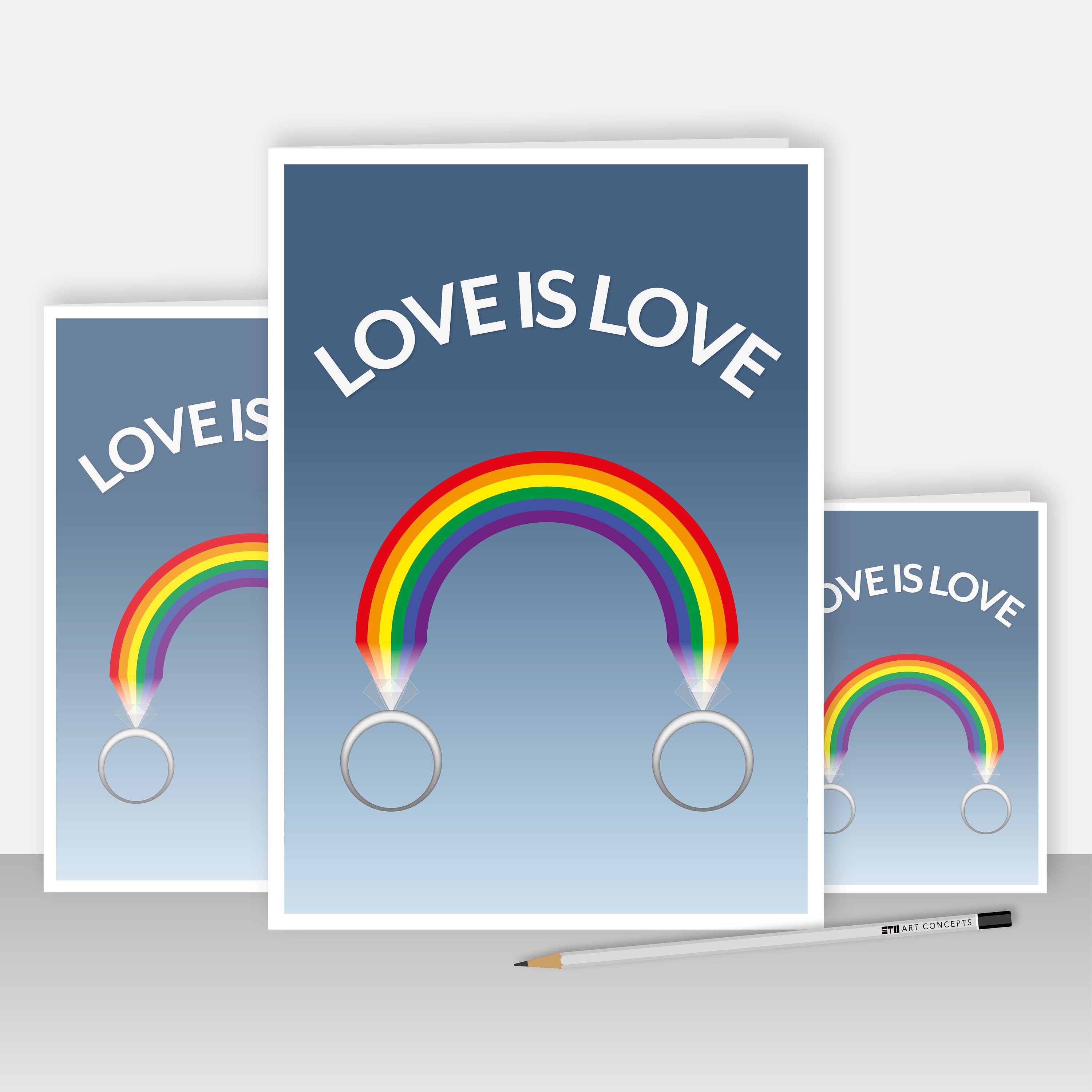 LARGE CARD Upgrade to A5 or A4 Sizes BIG Card Giant Card | Etsy Australia