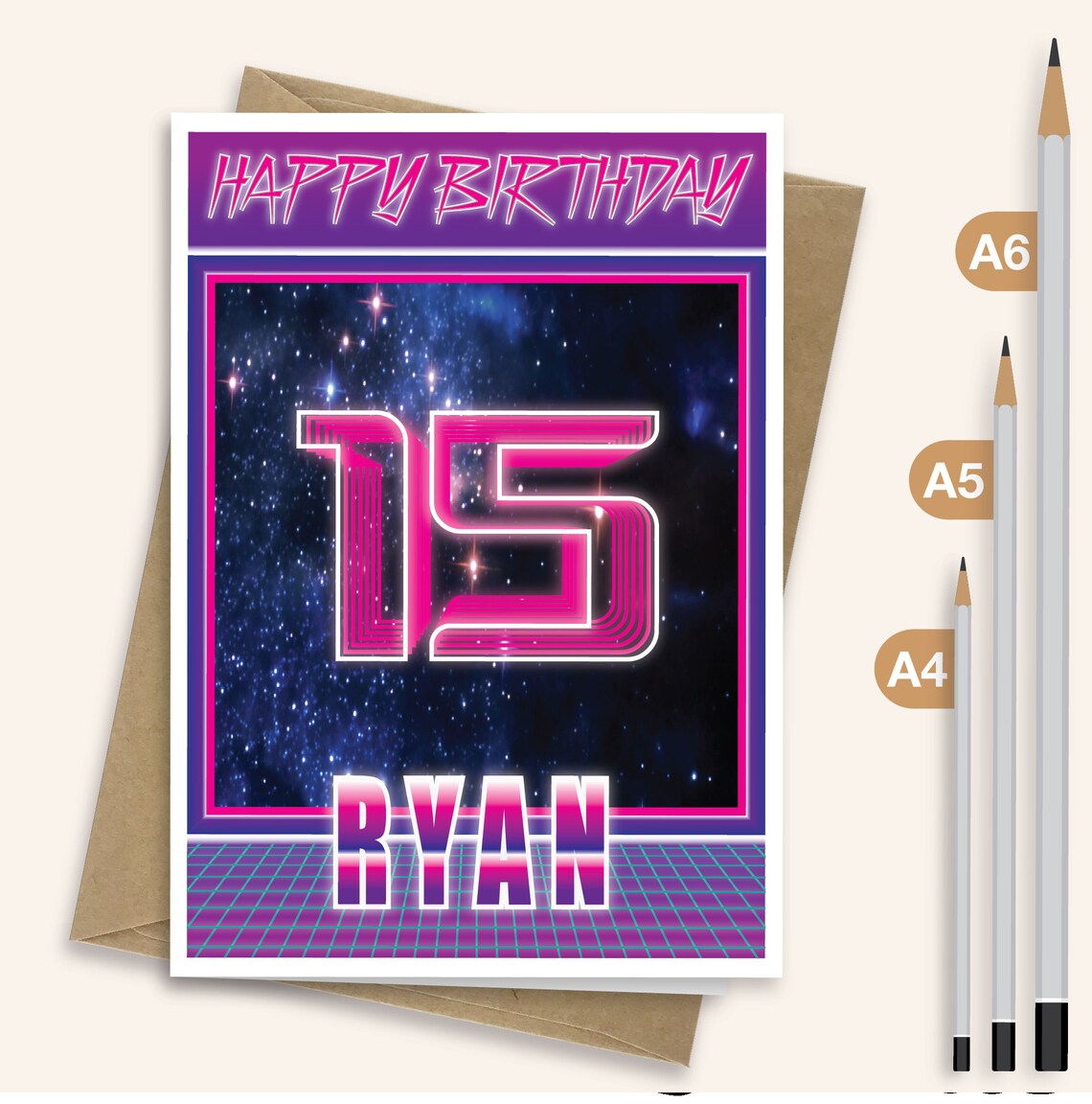 Personalised 15th Birthday Card for Boy Name 15 Birthday Card - Etsy