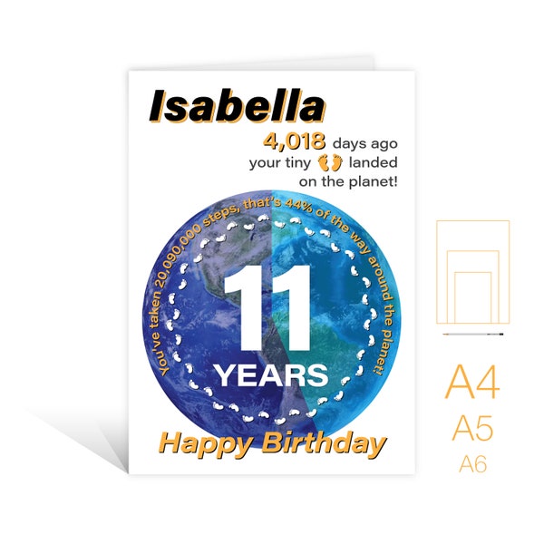 Statistics Birthday Card - Etsy