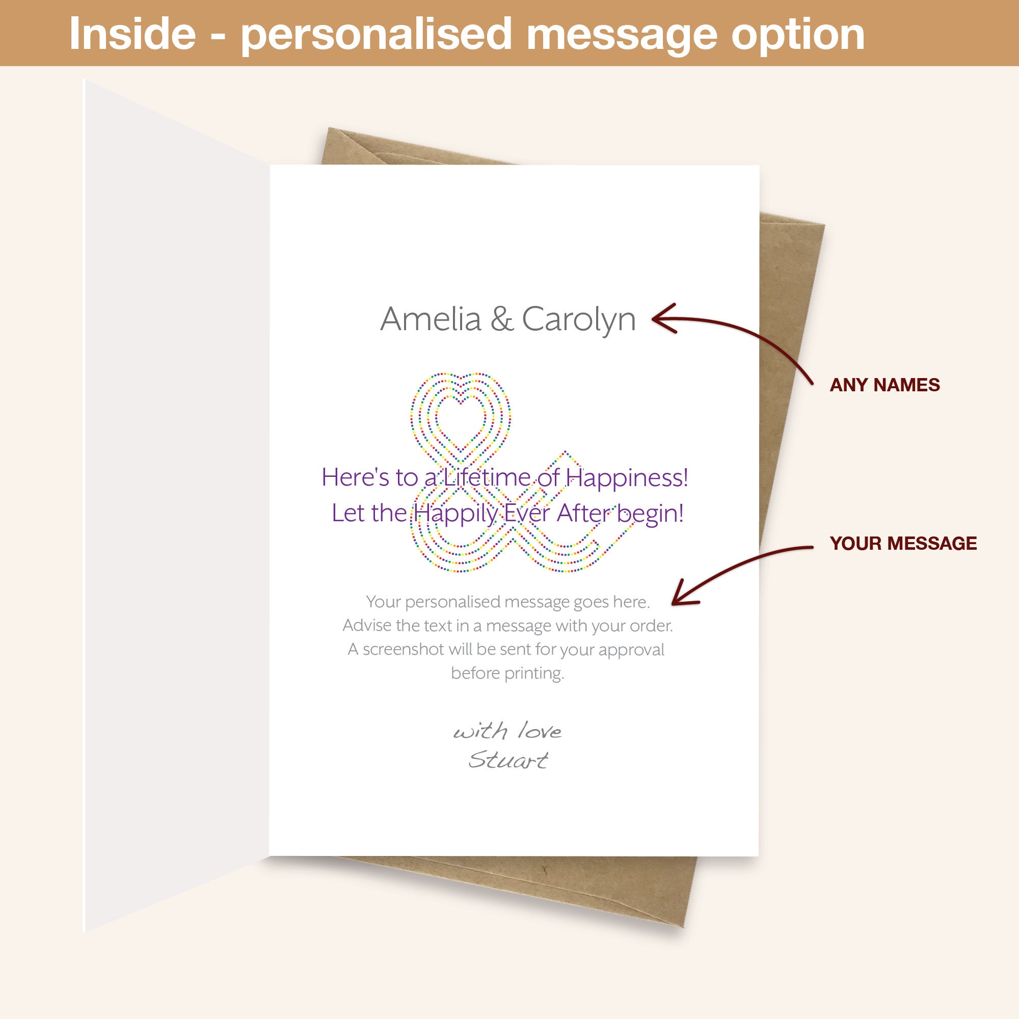 LGBT Mrs & Mrs Card Congratulations on Your Wedding Card Gay - Etsy ...