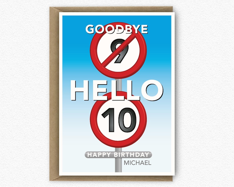 Personalized Funny Speed Sign Design for 10 Year Old Boys & Girls Sons ...