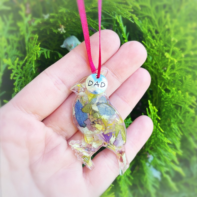 Funeral Flower Keepsake, Cardinal Ornament, Sympathy Gifts, Ornament ...