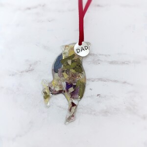 Funeral Flower Keepsake, Cardinal Ornament, Sympathy Gifts, Ornament ...