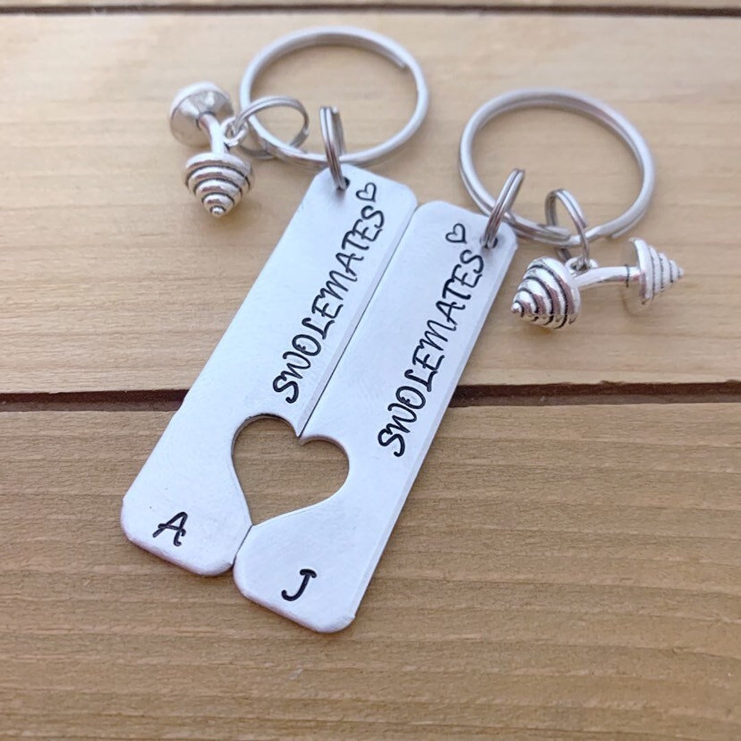Swolemates Keychain, Weight Lifting Keychain, Exercise Keychain ...