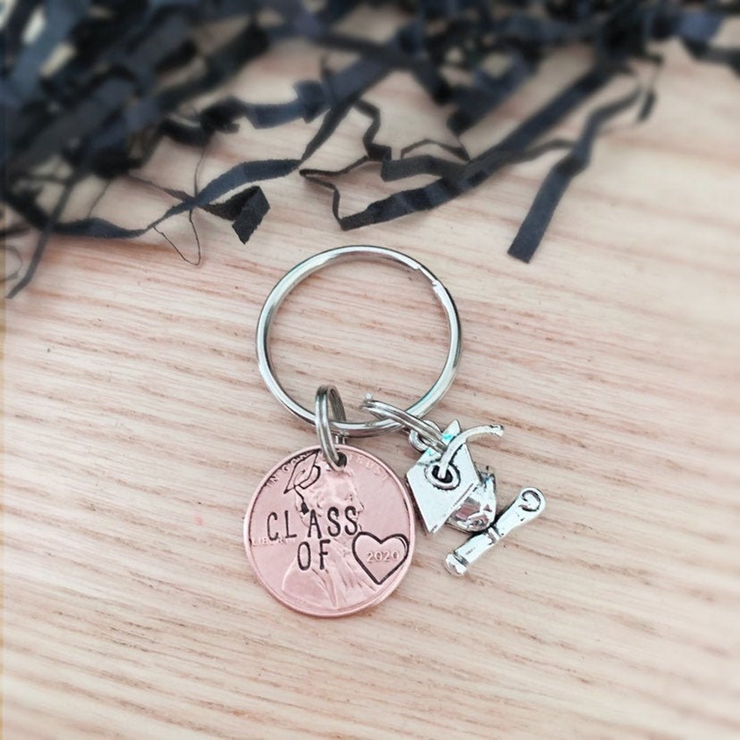 Graduation Penny Keychain, Graduation Gift, Class Of, Gift for Her ...