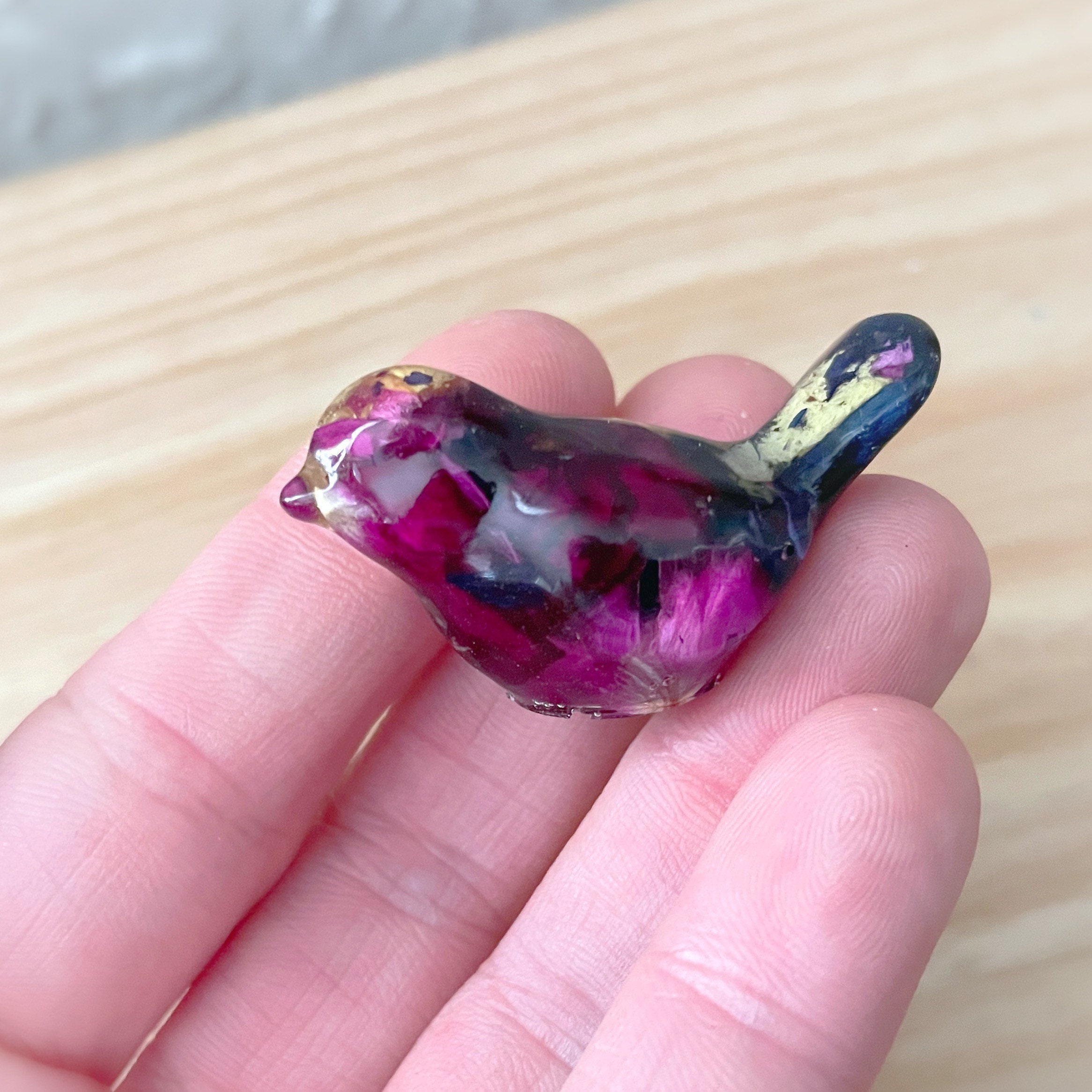 Custom Made Bird Made With Your Dried Flowers, Songbird Keepsake, Bird ...