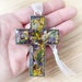 Funeral Flowers Cross Ornament, Cross Made With Your Funeral Flowers ...