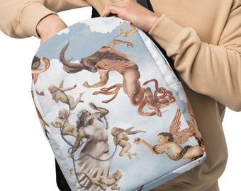 Satanic Symbols Backpack Hail Satan While You Wear This Goth - Etsy