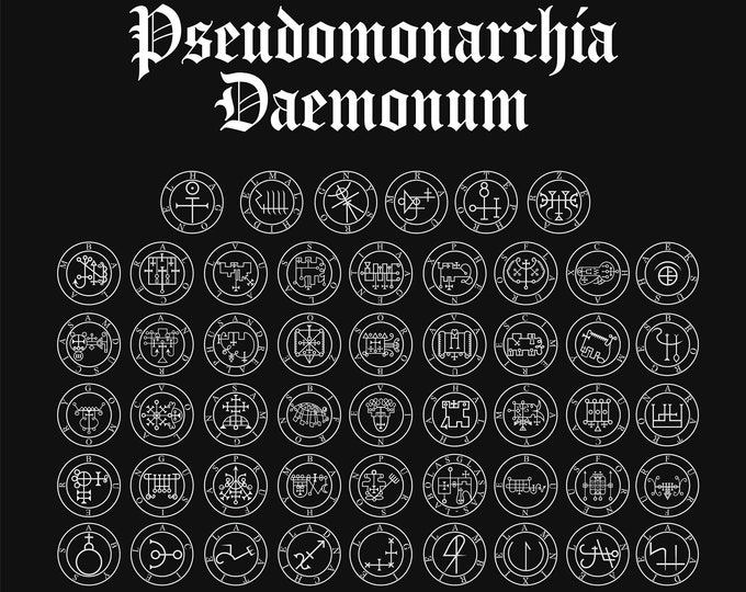 Pseudomonarchia Daemonum Demon Sigil Instant Digital Download SVG ...