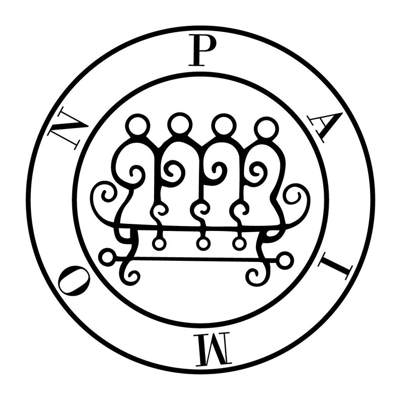 King Paimon Sigil SVG PNG PDF Jpg Satanic Seal Instant Sigils Download ...