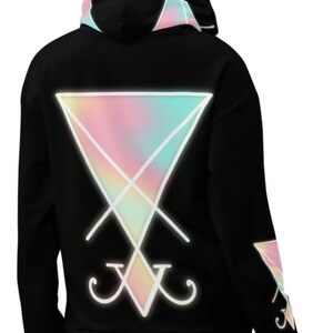 Non Serviam Lucifer Satanic Leggings Matching Set Lucifer's Pink Sigil ...