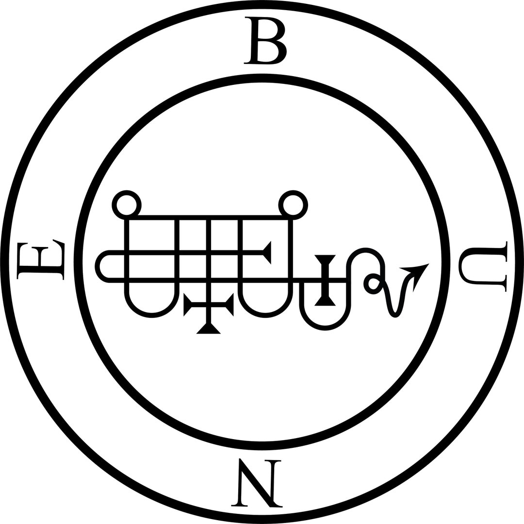 Sigil of Bune SVG PNG PDF Jpg Satanic Seal Instant Download - Etsy