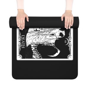 Lucifer Satanic Black Altar Yoga Gym Mat Pad Devil Tarot Card Gothic ...
