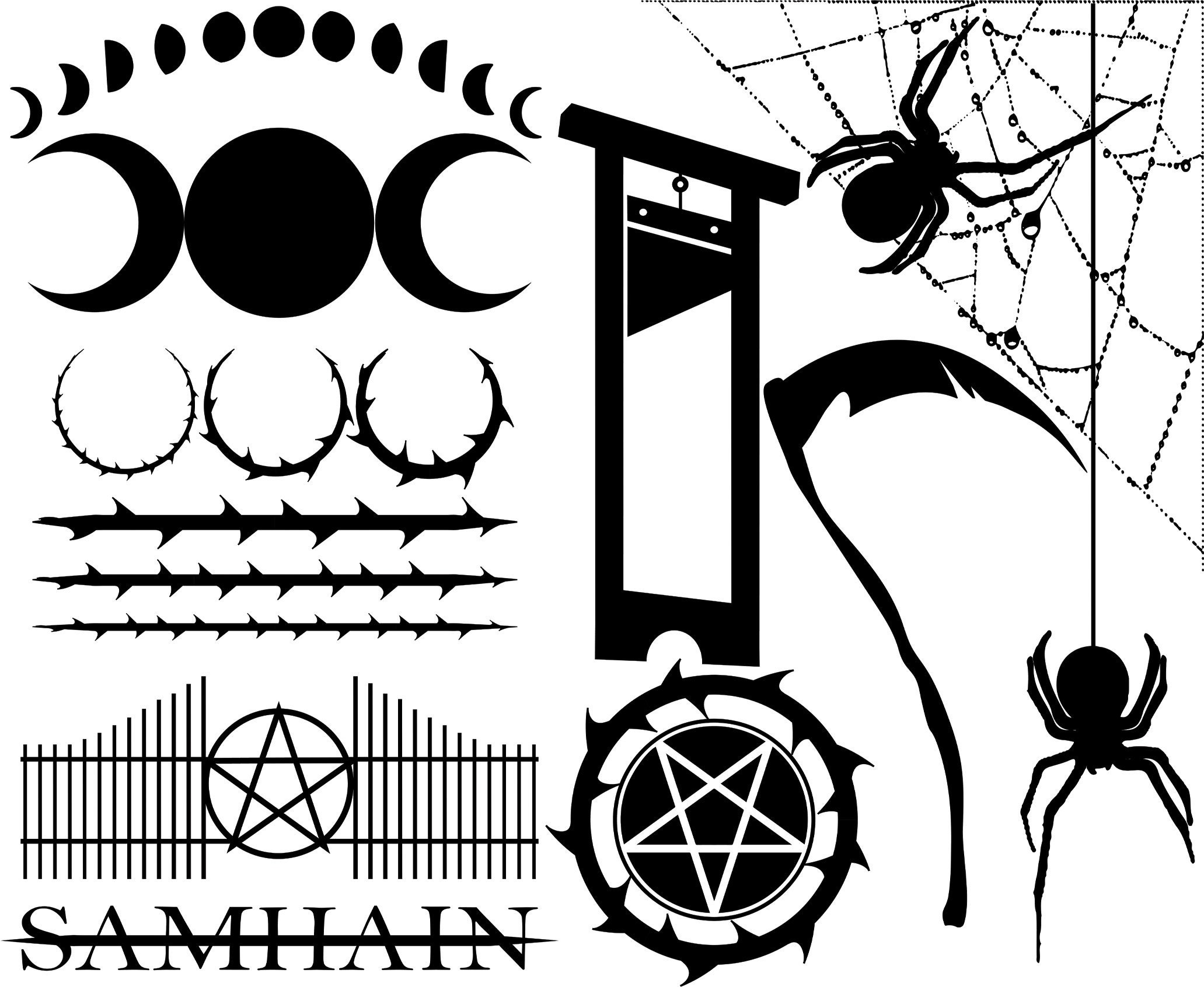 Satanic Samhain Digital Download | Halloween SVG PNG PDF Jpg Spooky ...