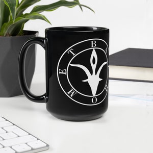 Satanic Sigils Customized Ceramic Coffee Mug Gothic Black Cup Drinkware ...