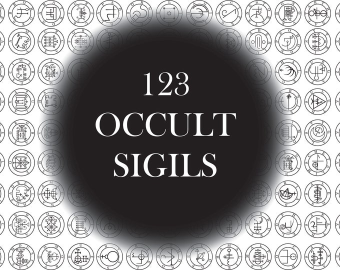 Goetia Spirit Demon Sigils and Enns Vector de Illustrator de archivos ...
