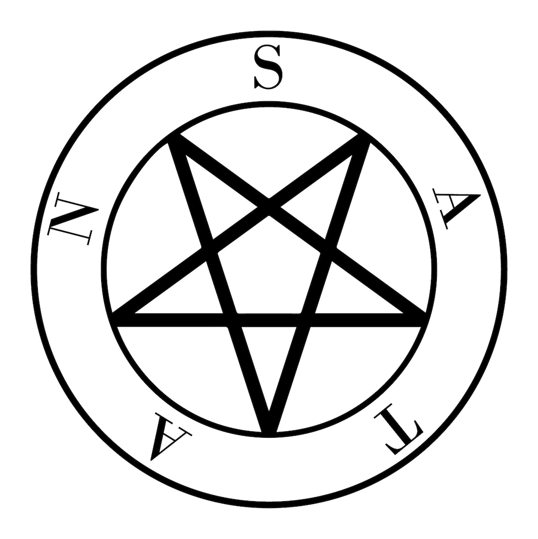 Sigil of Satan SVG PNG PDF Jpg Satanic Seal Instant Download Satan's ...
