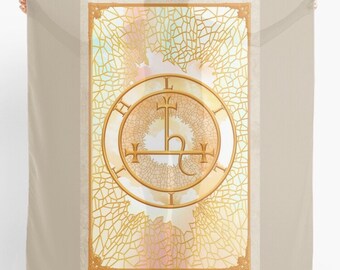 PastelGoth Hail Satan Poster Art Print Satanic Church Stained Glass ...