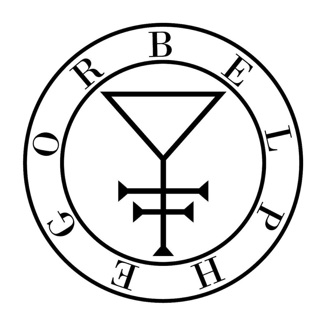 Belphegor Sigil SVG PNG PDF Jpg Satanic Seal Instant Sigils Download Demon Symbol Printable ...