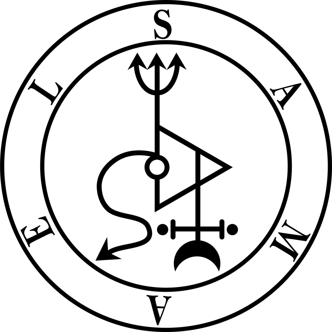 Sigil of Samael SVG PNG PDF Jpg Satanic Demon Seal Instant Download - Etsy