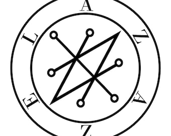 Azazel Symbol Vector - Etsy UK