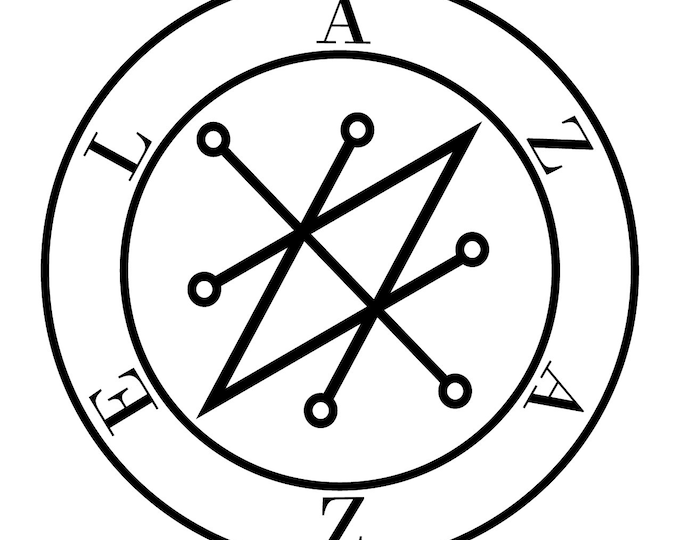 Sigil of Azazel SVG PNG PDF Jpg Satanic Seal Instant Sigils Download ...