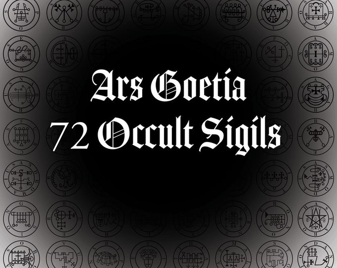 Satanic Ars Goetia Demon Sigils SVG PNG PDF Jpg Instant Digital ...